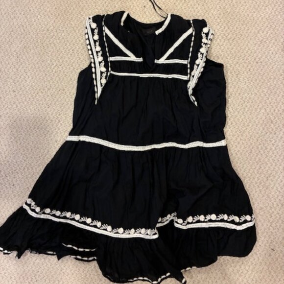 Zara | Dresses | Zara Contrast Embroidered Dress | Poshmark